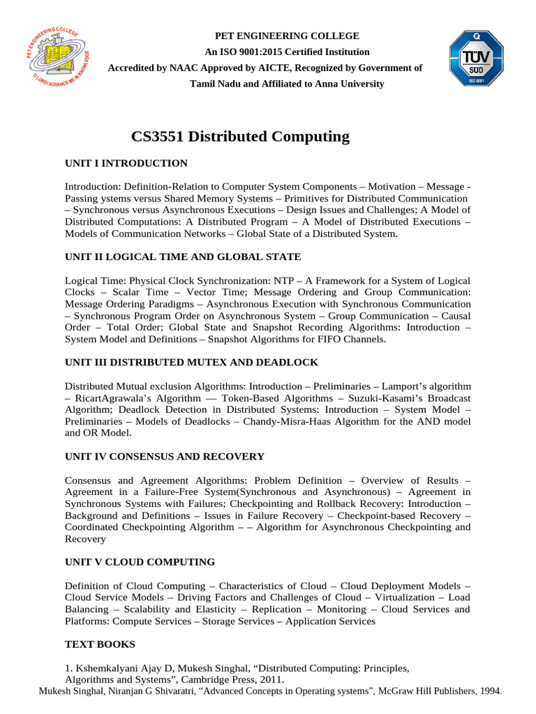 DISTRIBUTED Unit 1-COMPUTING | PDF | Distributed Computing | Common Object Request Broker ...