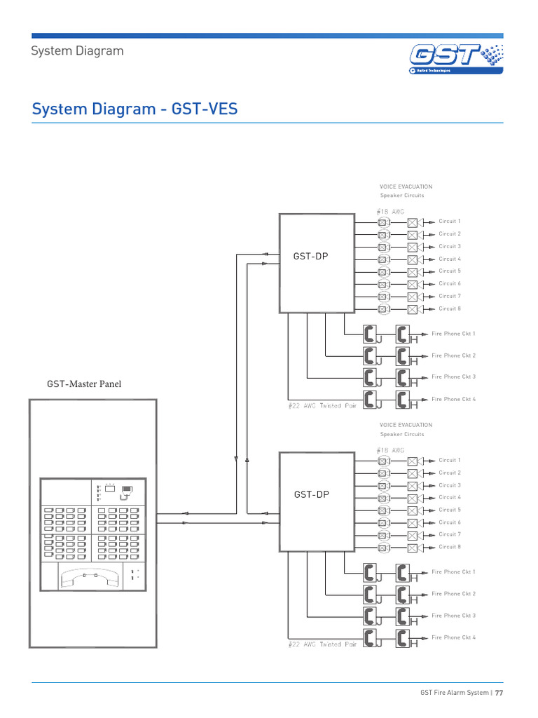 System Diagram - GST-VES | PDF | Safety | Active Fire Protection