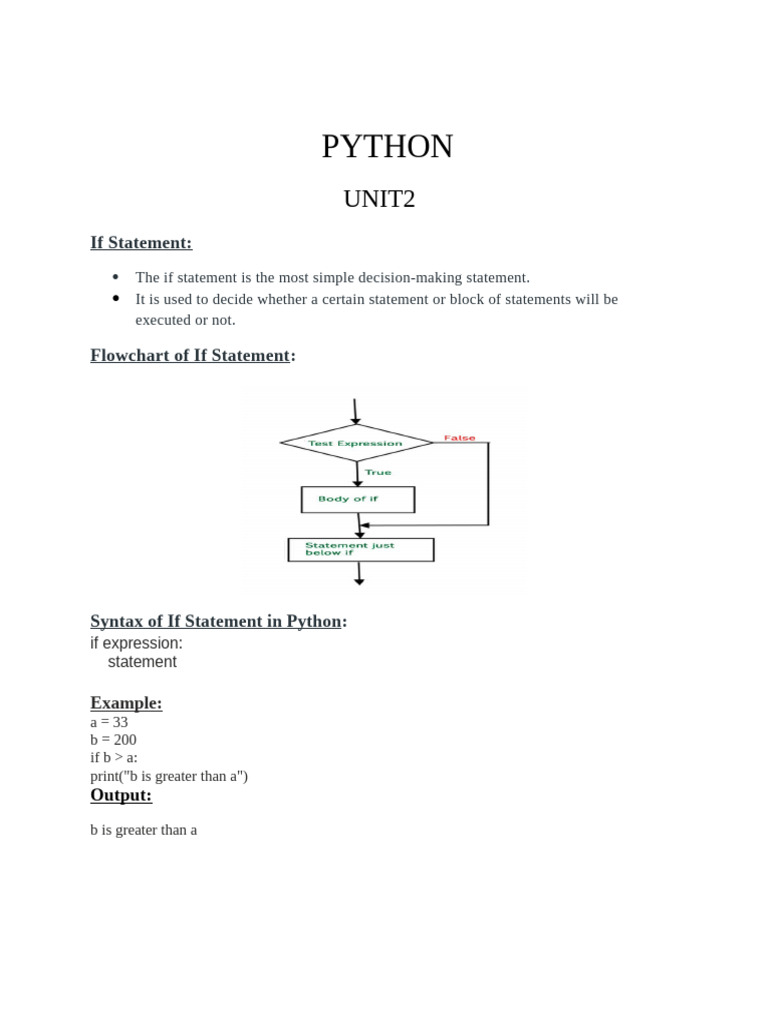 Python: Unit2 | PDF