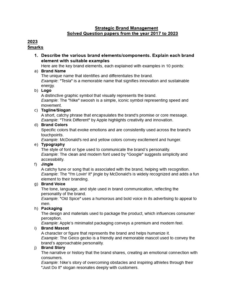 Strategic Brand Management | PDF | Brand | Marketing