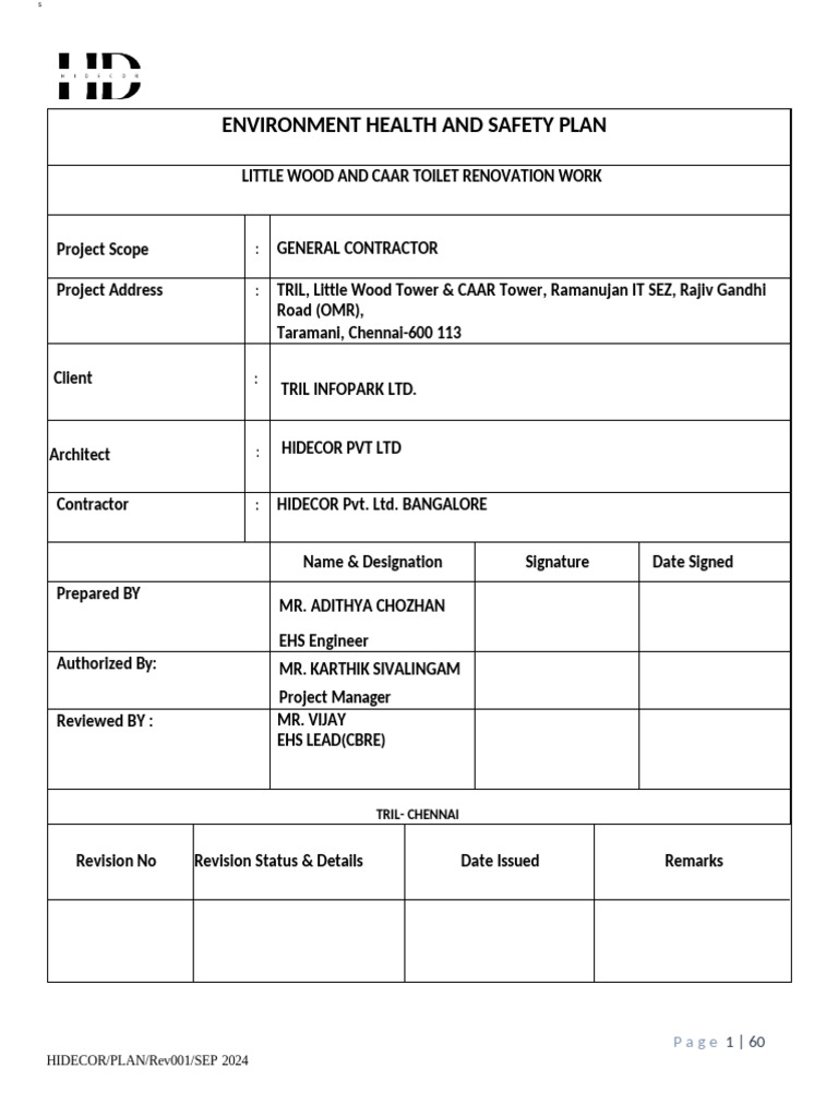 HSE_PLAN | PDF | Occupational Safety And Health | Safety HSE_PLAN | PDF | Occupational Safety And Health | Safety