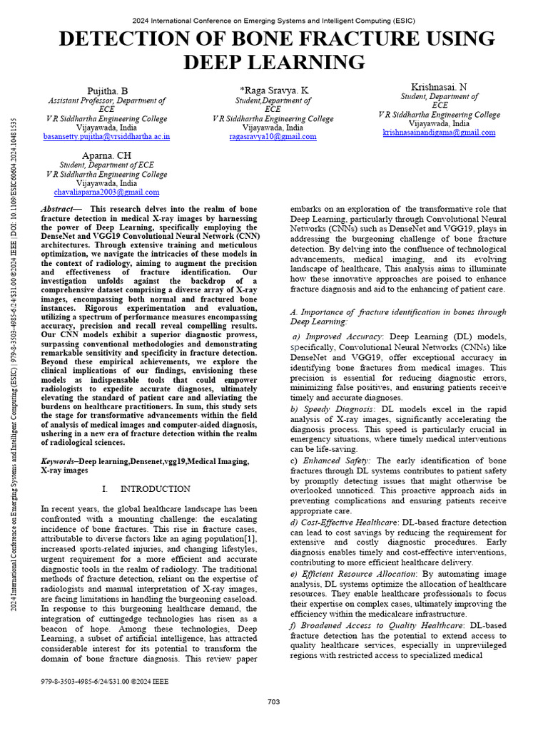Deep Learning For Bone Fracture Detection Pdf Deep Learning Artificial Neural Network