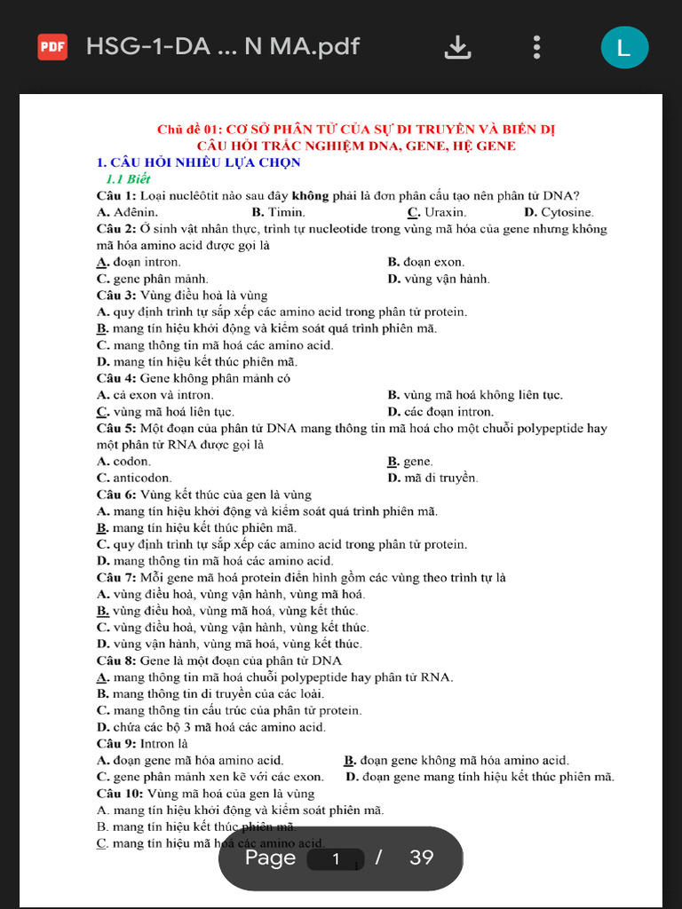 Hsg 1 Datn Dna Tái Bản Phien Ma.pdf Google Drive | PDF