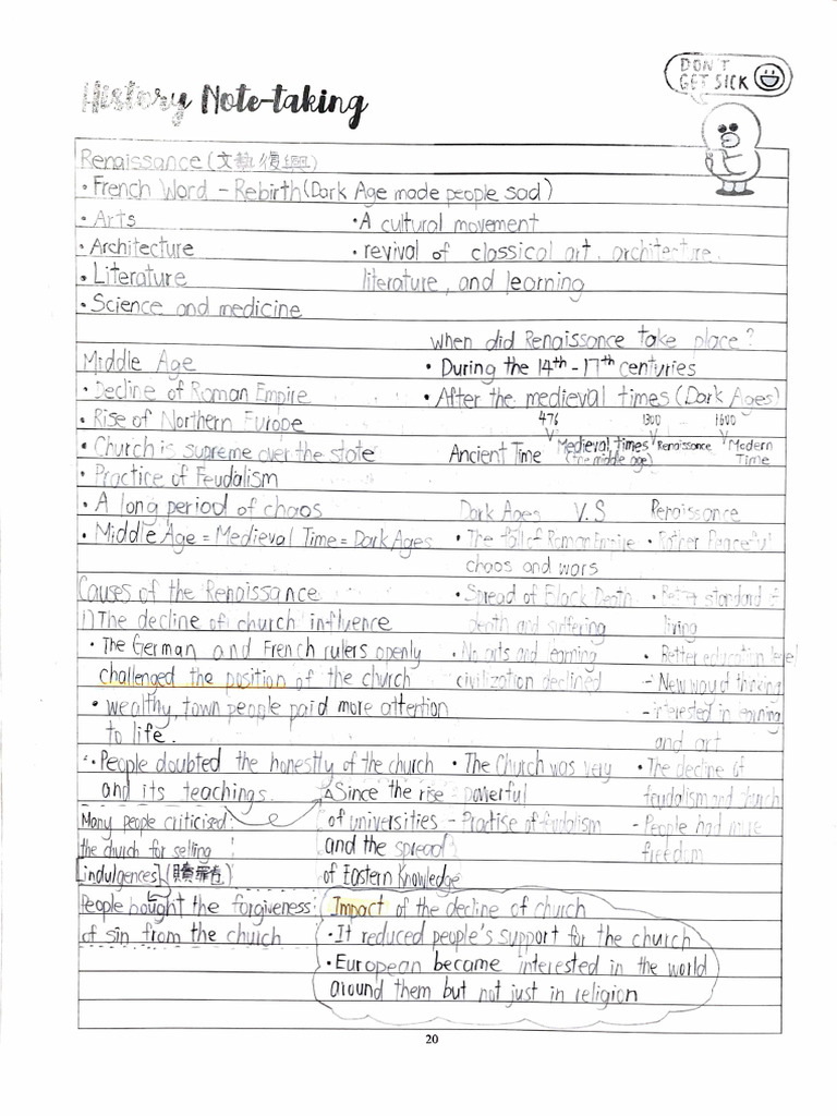 History Renaissance WB Notes | PDF