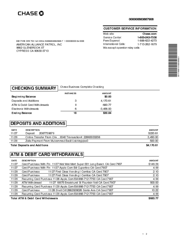 Bank statements new 12 | PDF | Debit Card | Payments