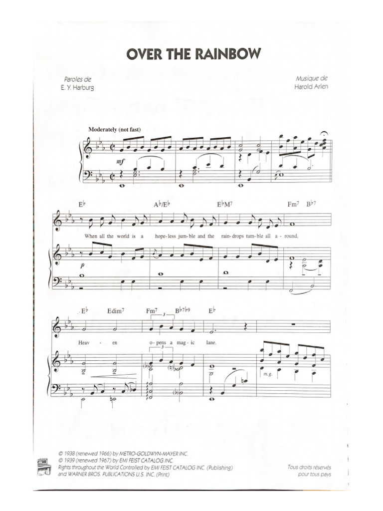 Over The Rainbow | PDF