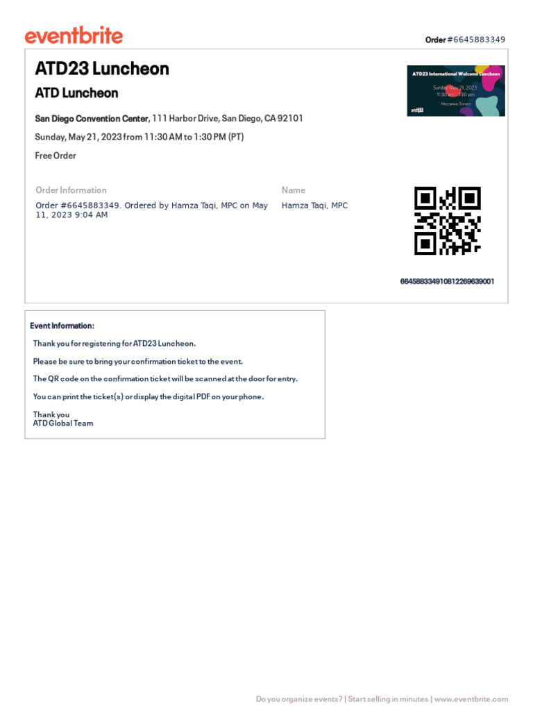 Lunch Ticket | PDF