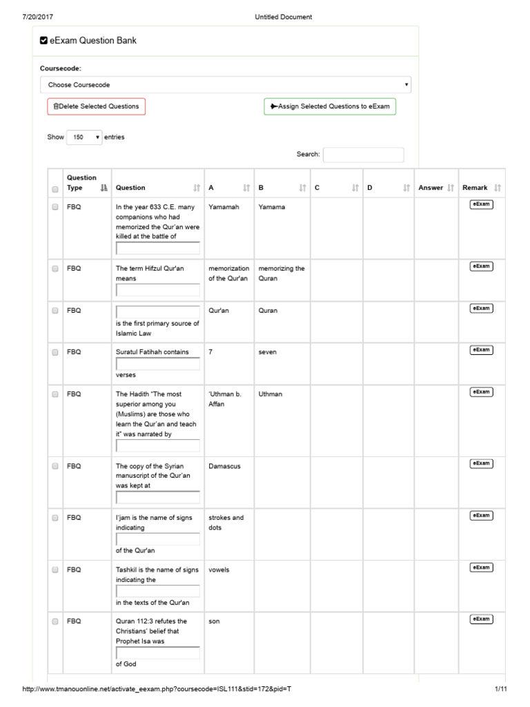 ISL111 | PDF | Quran | Islam