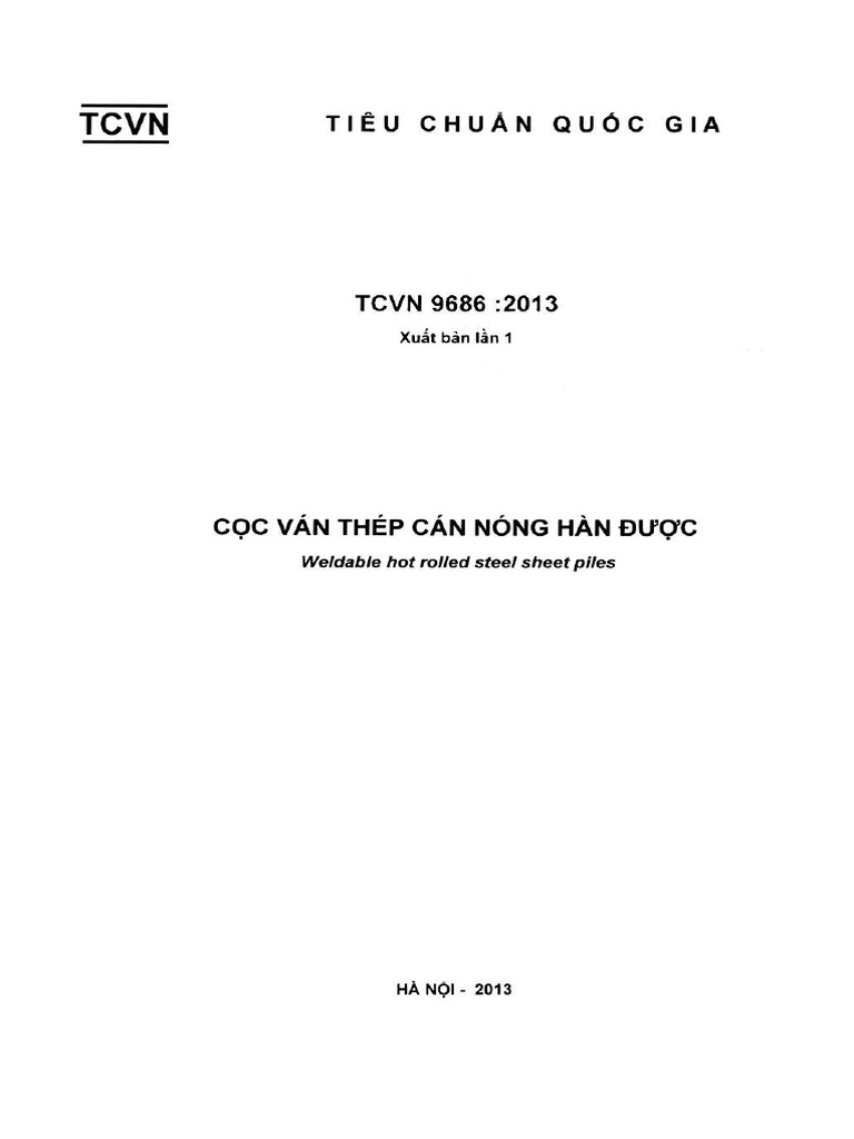 TCVN 9686 2013 - Coc Van Thep Can Nong Han Duoc | PDF