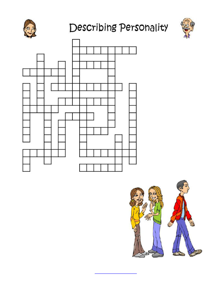 Describing Personality - Puzzle 1 | PDF