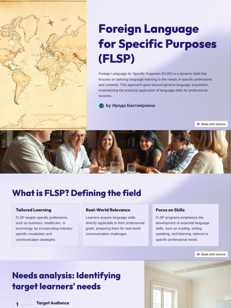 Foreign Language For Specific Purposes FLSP | PDF | Language Education ...