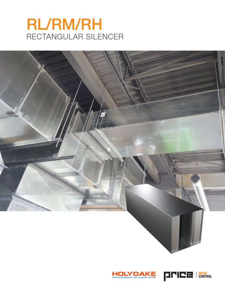 rlrmrh-rectangular-silencer-catalog-metric | PDF | Duct (Flow) | Building Engineering
