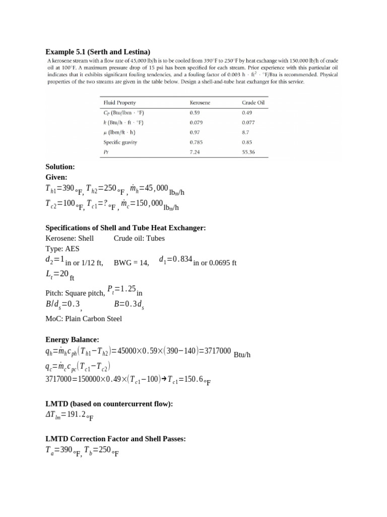 Shell-and-Tube Heat Exchanger Design | PDF | Energy Technology ...