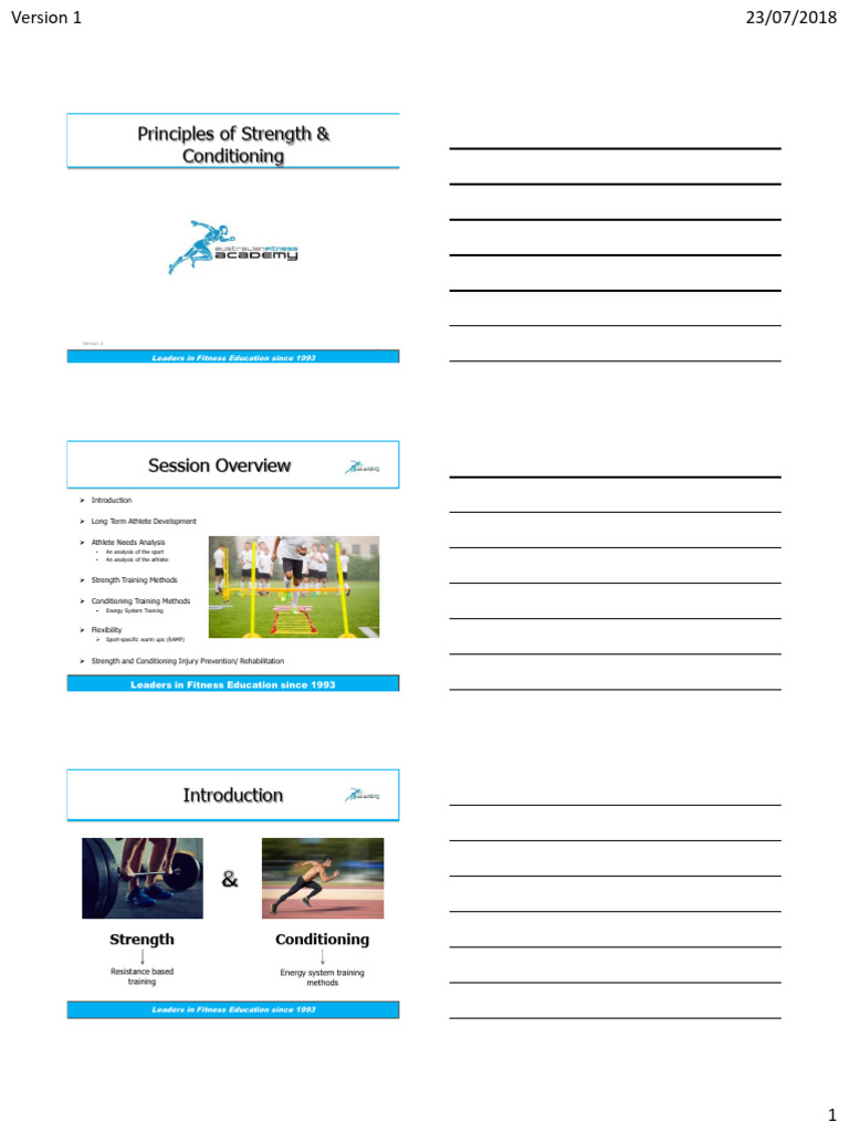 Lecture Presentation 4.1 - Principles of Strength and Conditioning ...