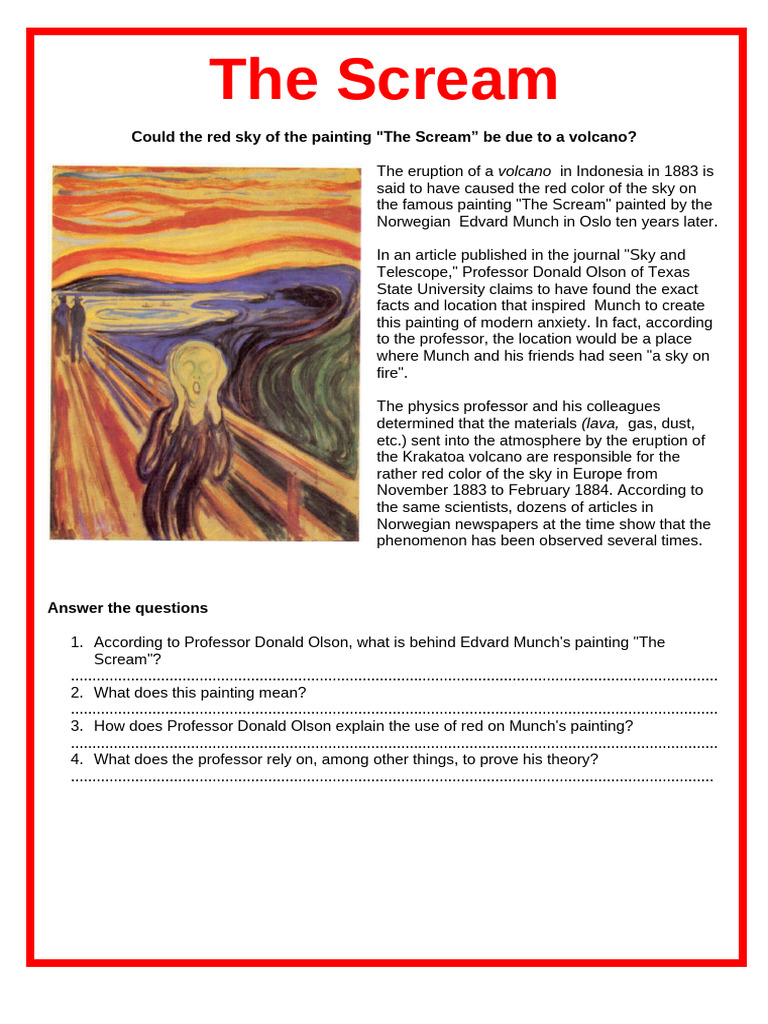 The scream | PDF | Astronomy