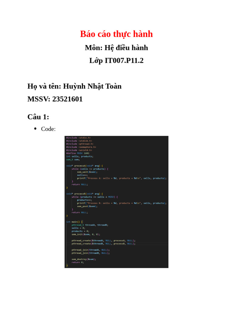HuynhNhatToan Lab05 | PDF