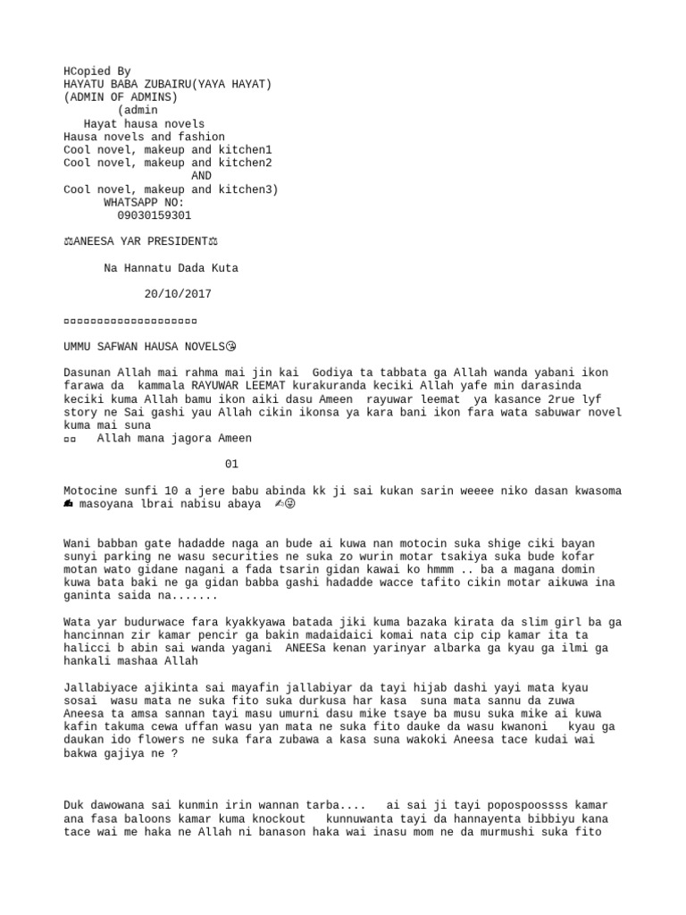 ANEESA YAR PRESIDENT (1 TO END)COMPLETE-1 | PDF