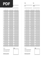 Omr Sheet For 100 Questions PDF | PDF | Optical Character Recognition