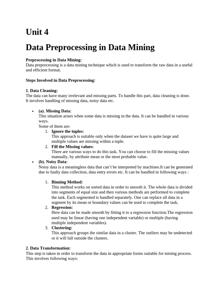 Business Intelligence Notes Unit 4 Pdf Information Technology