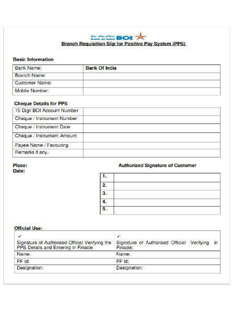 PPS Form | PDF