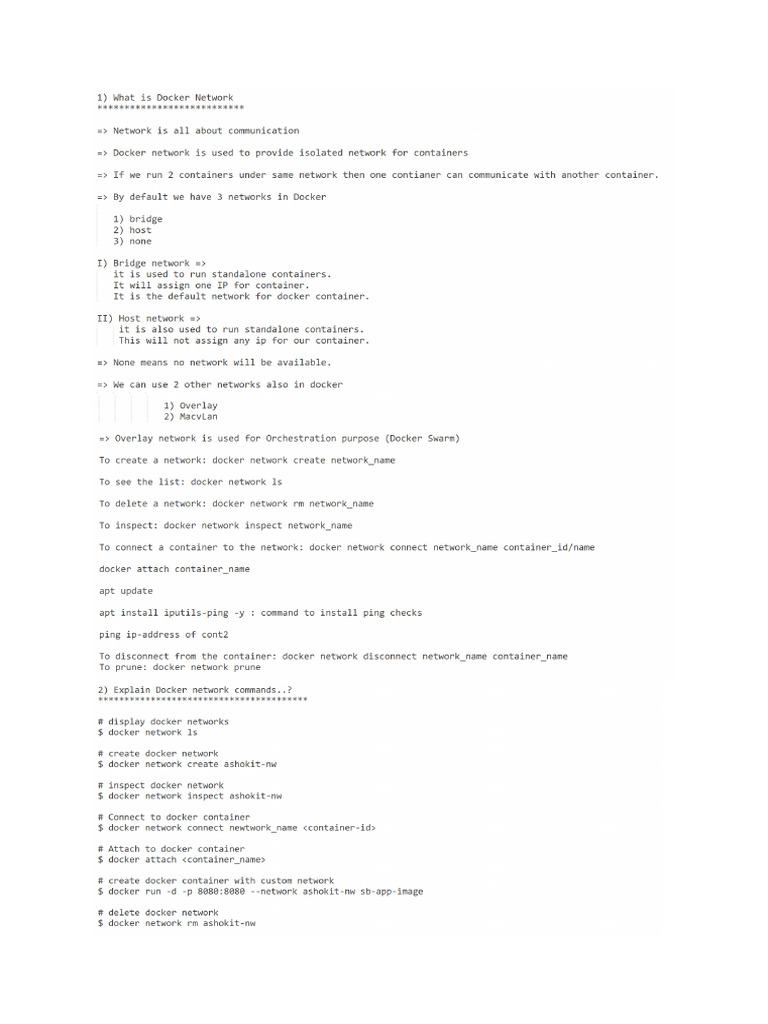 Docker Network Volume Pdf