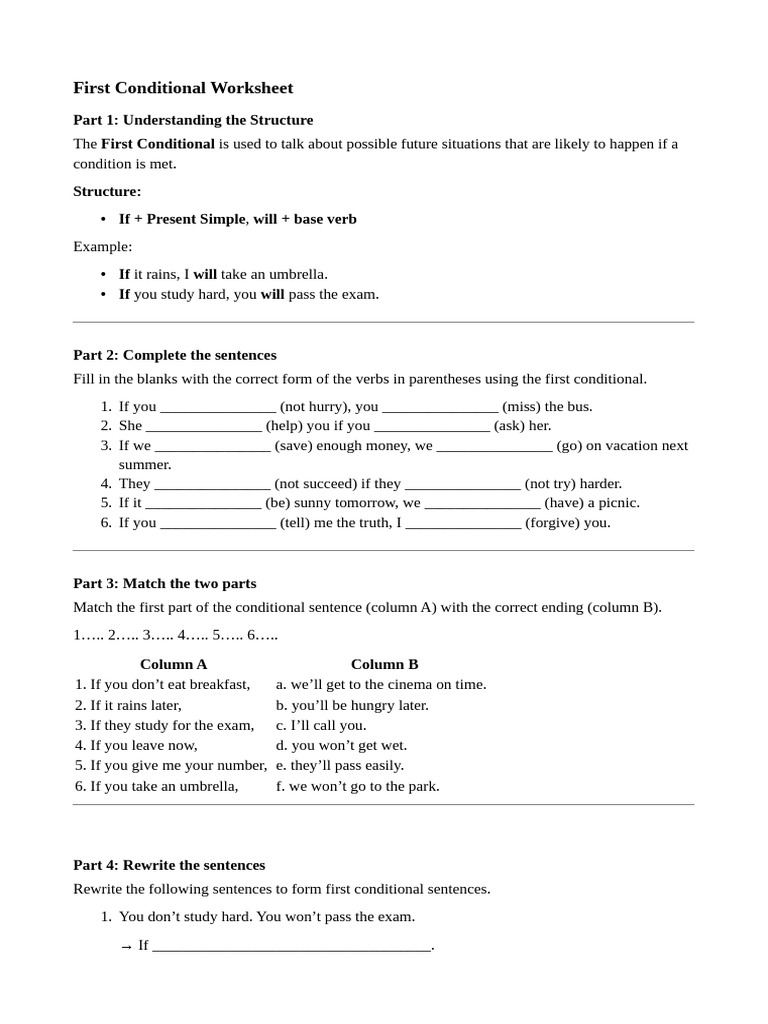 1 Conditional | PDF | Linguistic Morphology | Language Mechanics