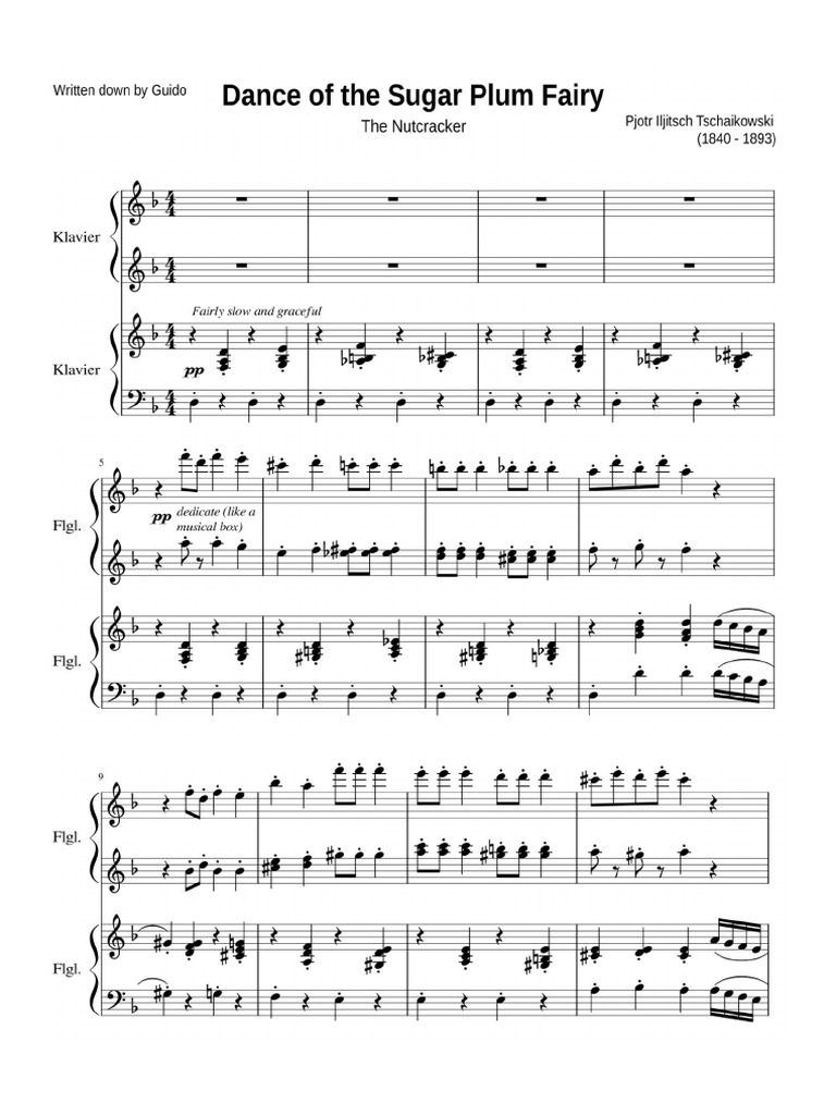Dance of the sugarplum fairy | PDF