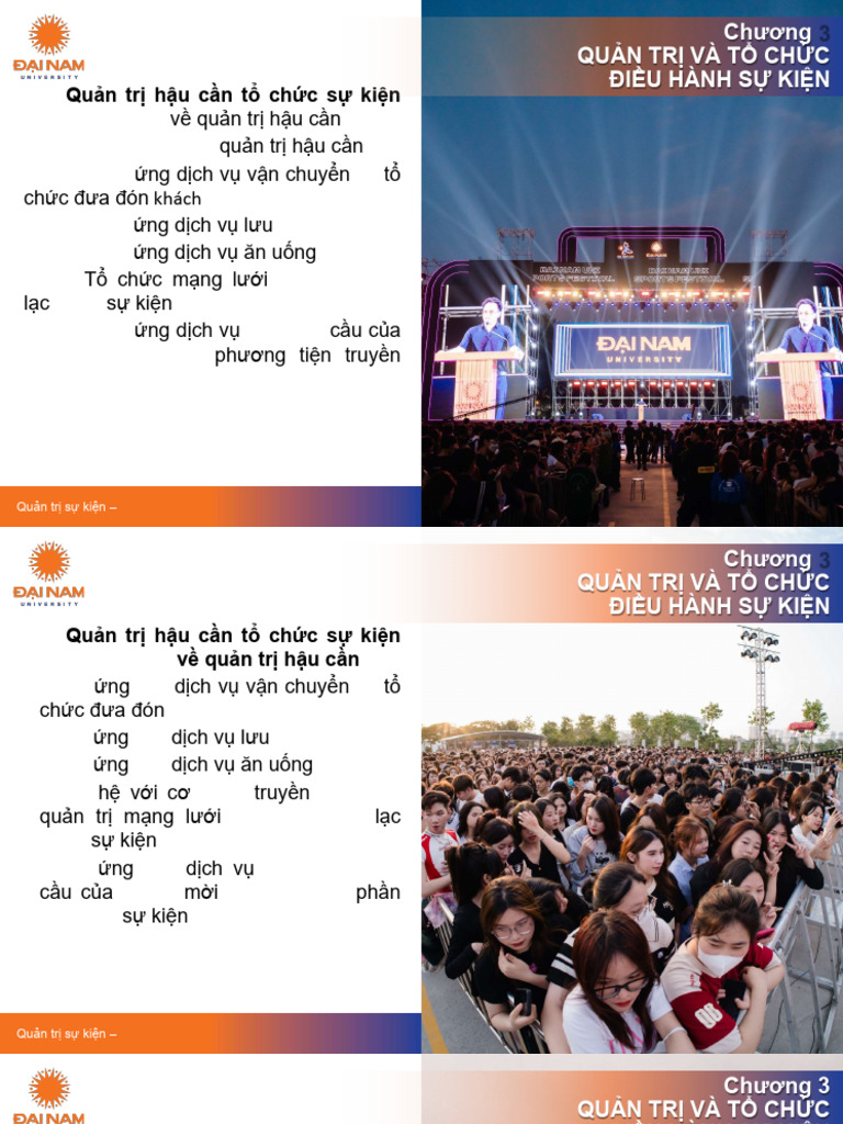 TOU Bai Giang Quan Tri Su Kien 8 | PDF