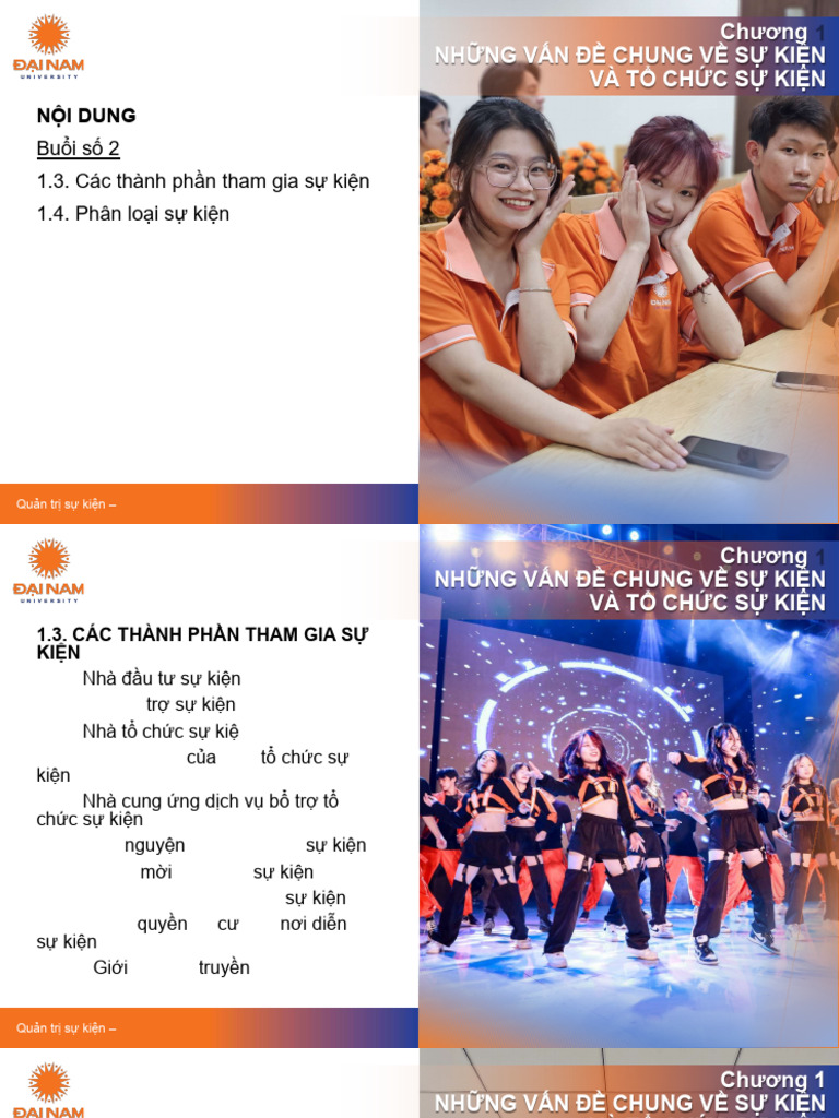 TOU Bai Giang Quan Tri Su Kien 2 | PDF