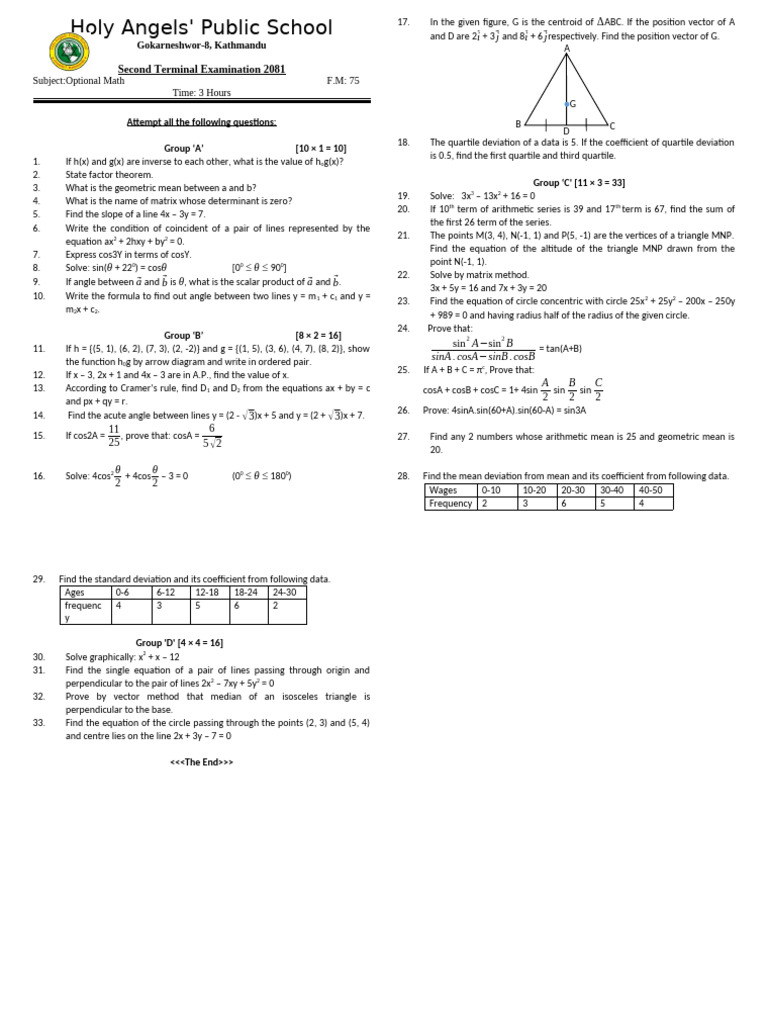 O. Math 10 | PDF | Triangle | Equations