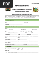 Application Form Kilifi County Public Service Board | PDF | Diploma ...