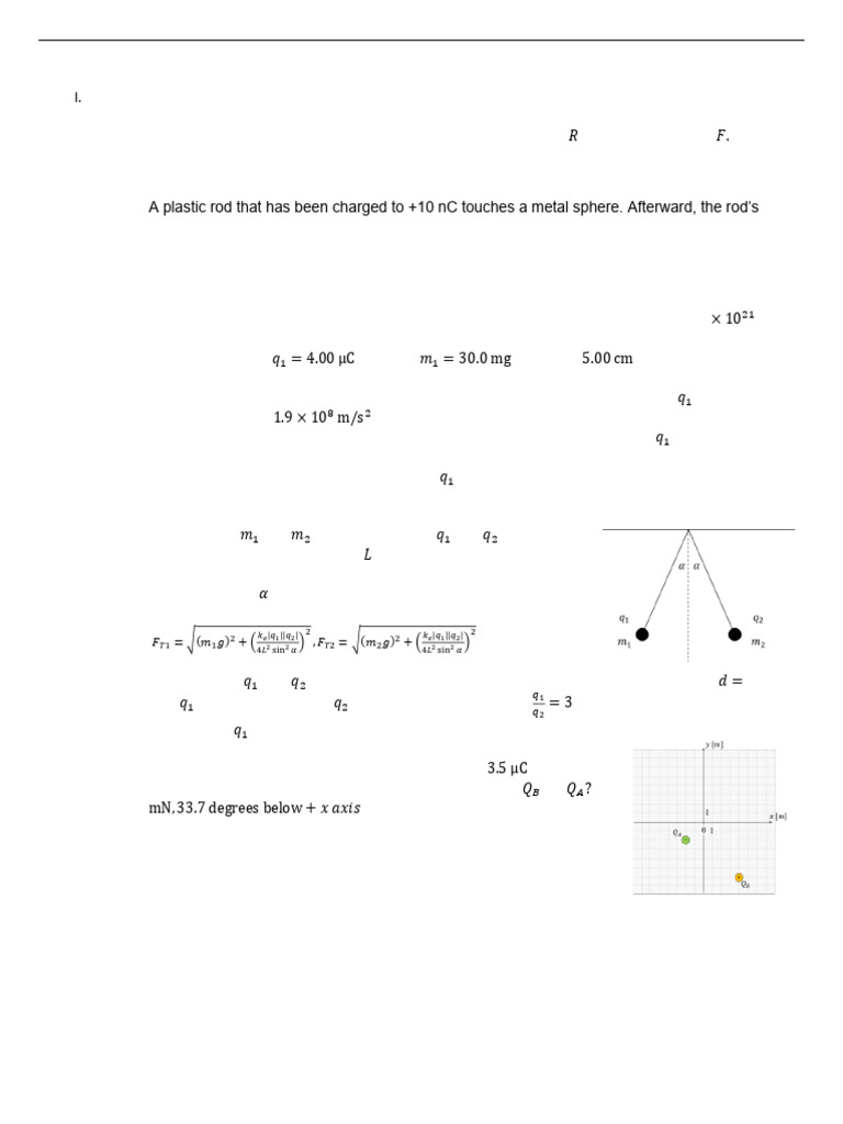 Electric_Forces___Practice_Problems.pdf | PDF | Force | Electron
