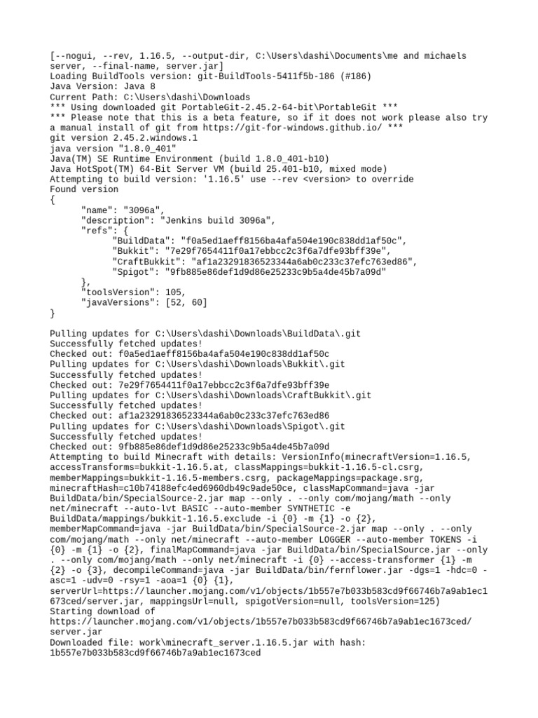 BuildTools Log | PDF | Java (Programming Language) | Computing Platforms