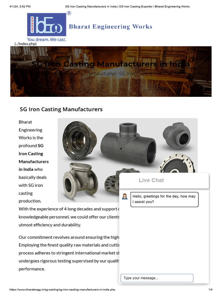 SG Iron Casting Solutions | PDF | Engineering | Economies