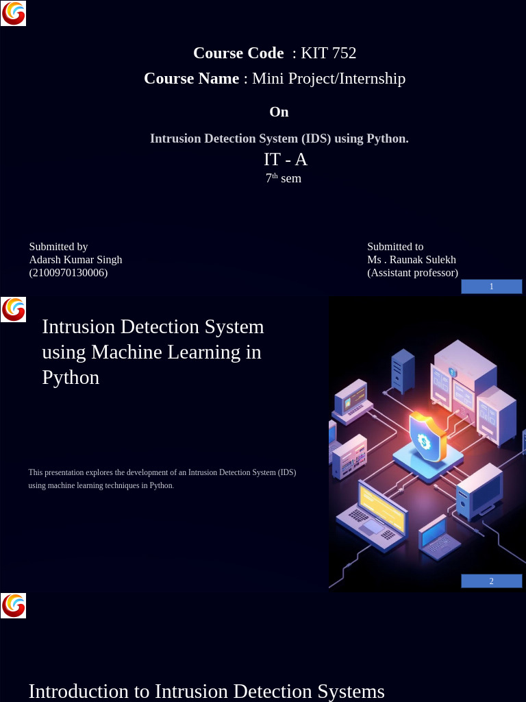 Intrusion Detection System Using Machine Learning In Python Pdf Security Computer Security