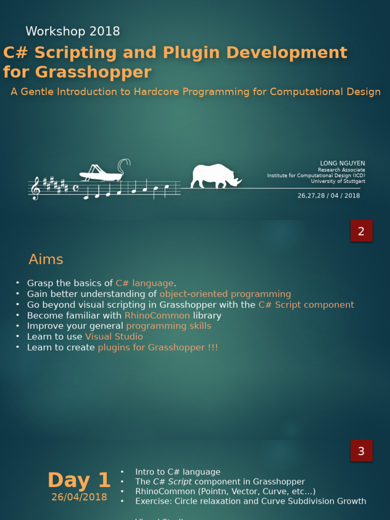 C# Scripting & Plugin Dev for Grasshopper | PDF | Parameter (Computer ...