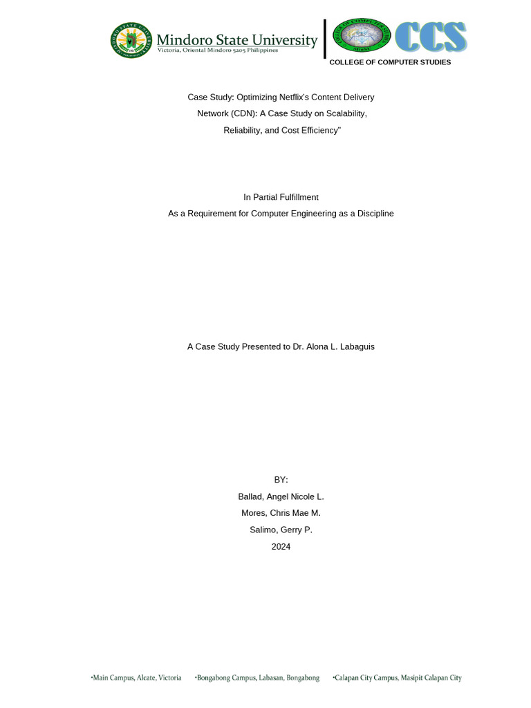 Case 20 Study 20 Cpe 20111 | PDF | Cloud Computing | Streaming Media