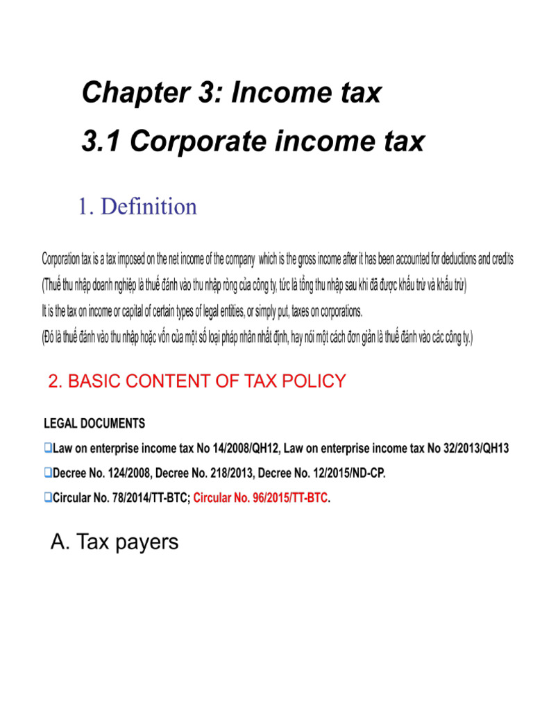 Corporate Income Tax | PDF