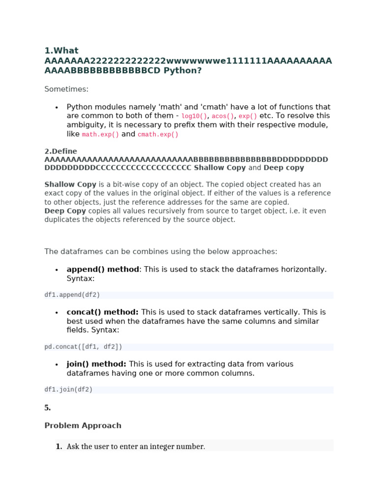 Py_Qus s2 | PDF | Computer Science | Software Engineering