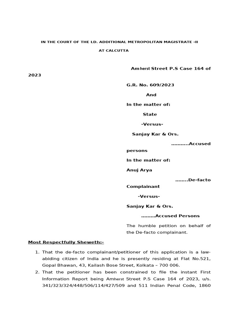 Anuj Arya Naraji Petition 25.04.24 | PDF | Public Law | Justice