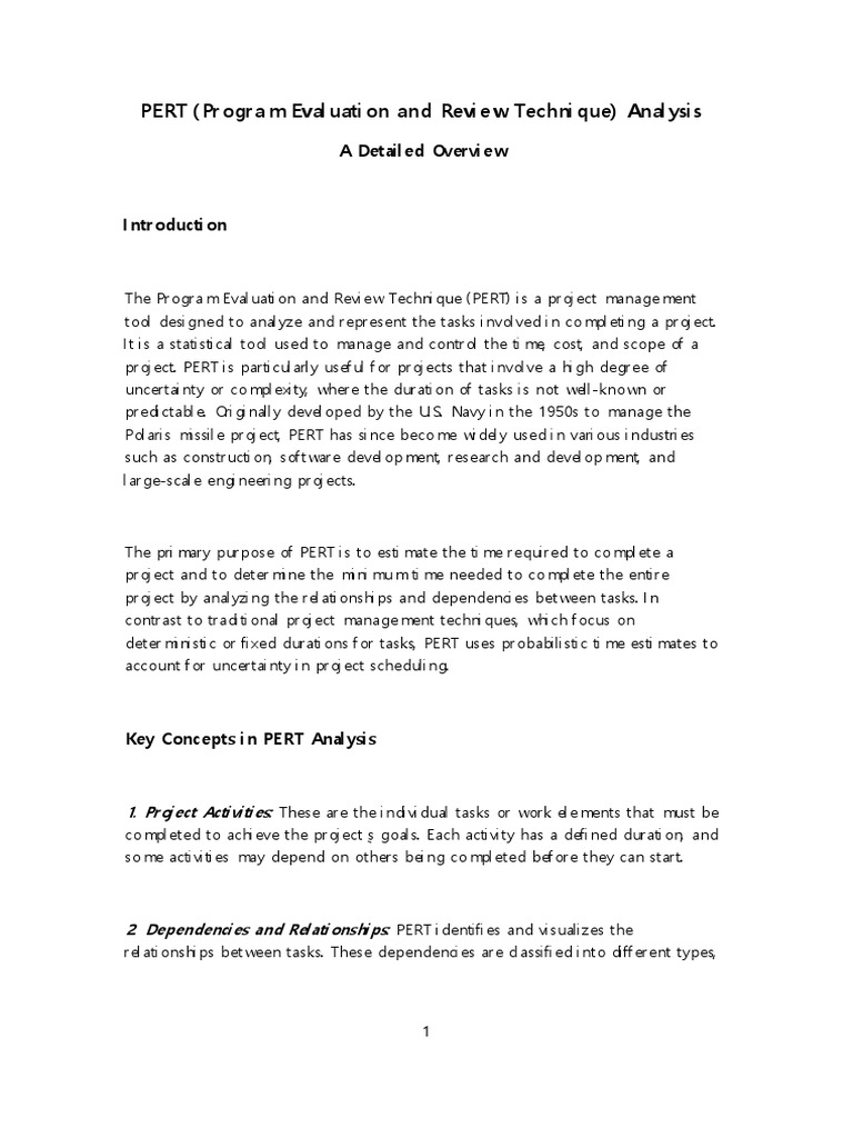 PERT | PDF