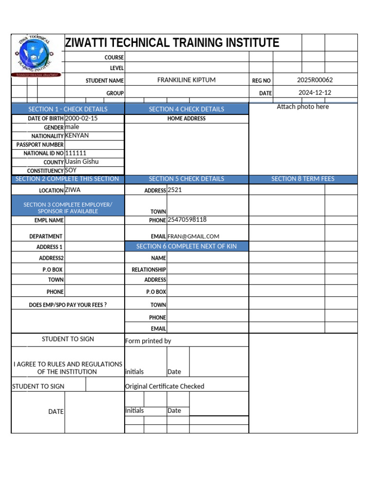 Admission Report | PDF