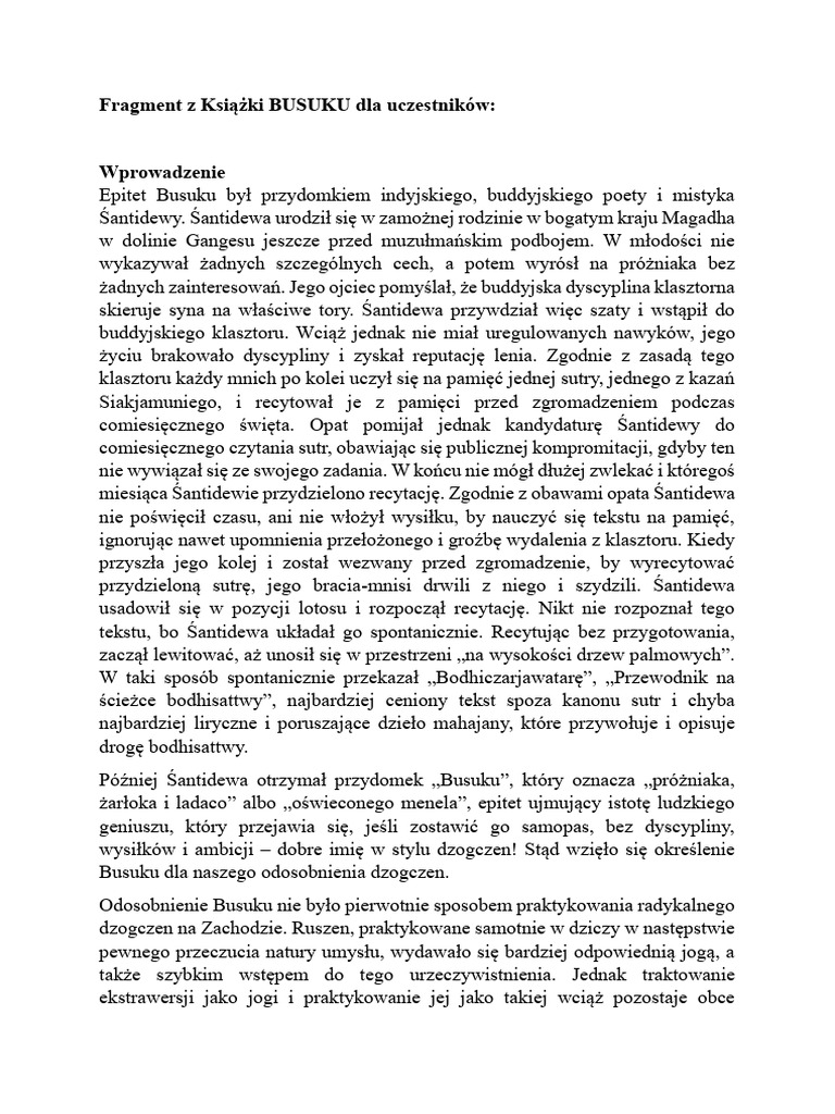 Fragment Z Książki BUSUKU | PDF