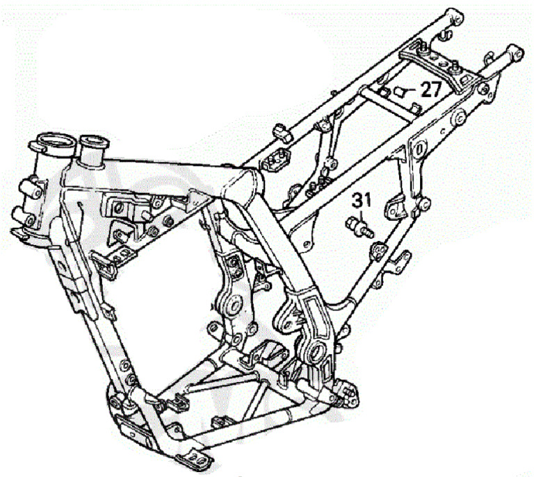 Honda nx650 Dominator 1988 Frame | PDF