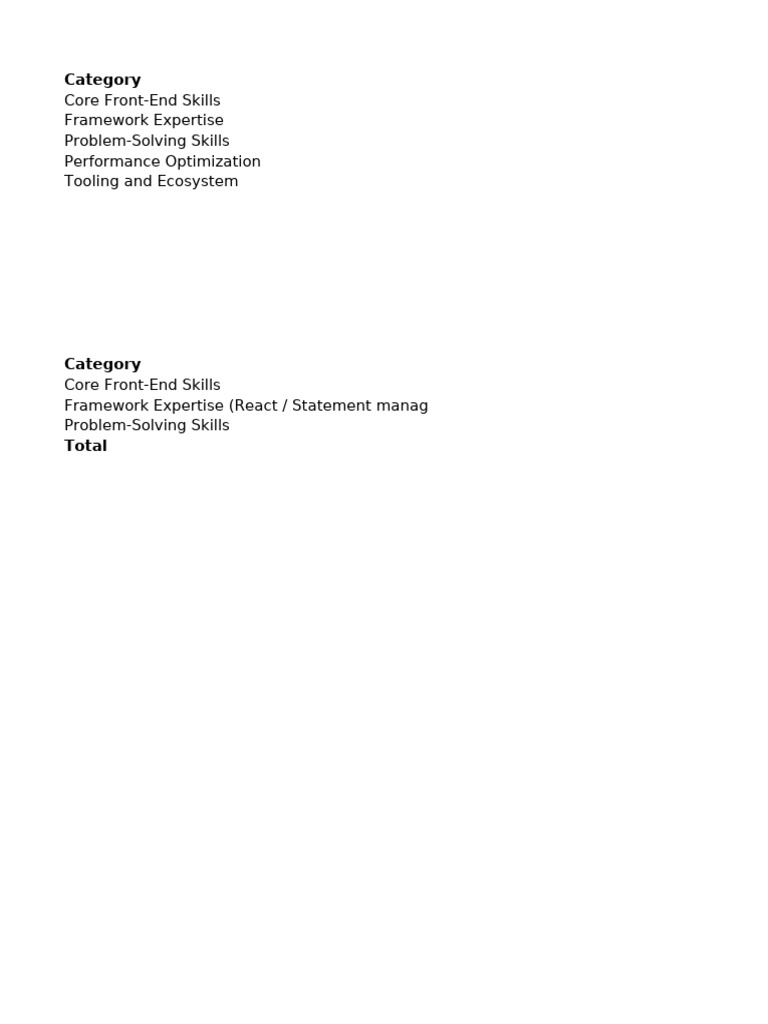 Interview Framework | PDF