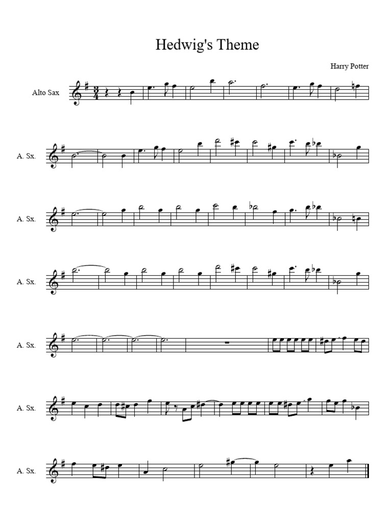 Harry Potter - Hedwig - S Theme | PDF