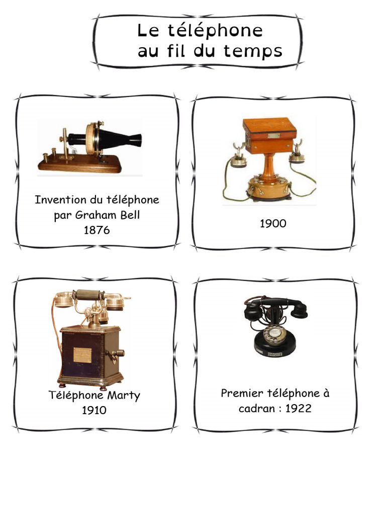 Évolution du téléphone à travers le temps | PDF