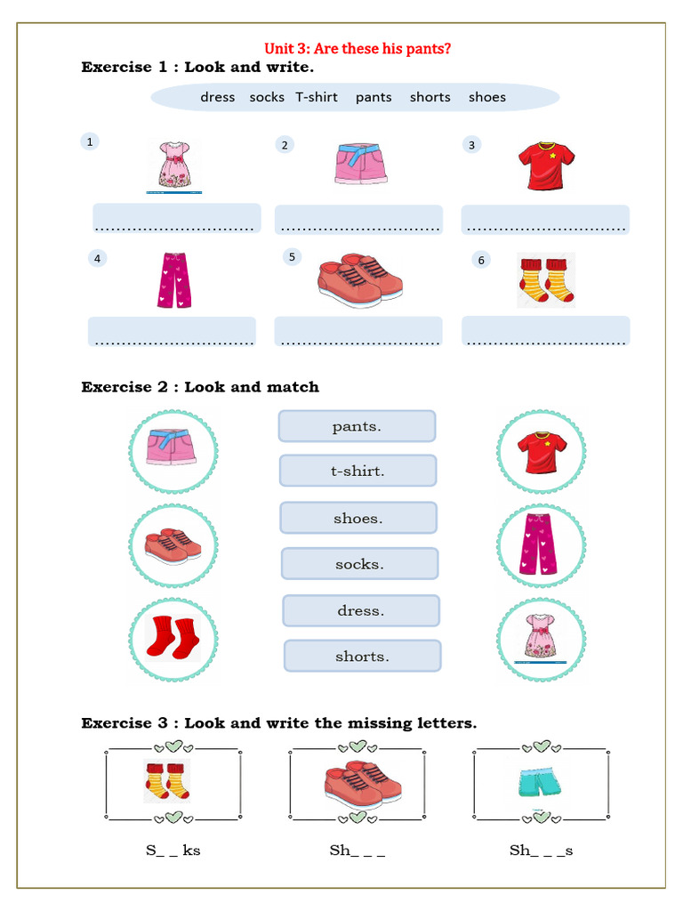 G2 UNIT 3 | PDF | Fashion | Clothing