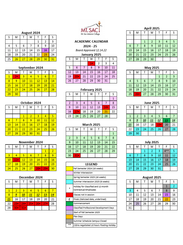 academic calendar | PDF | Academia | Schools