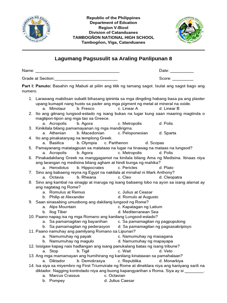 2nd periodical ap8 | PDF